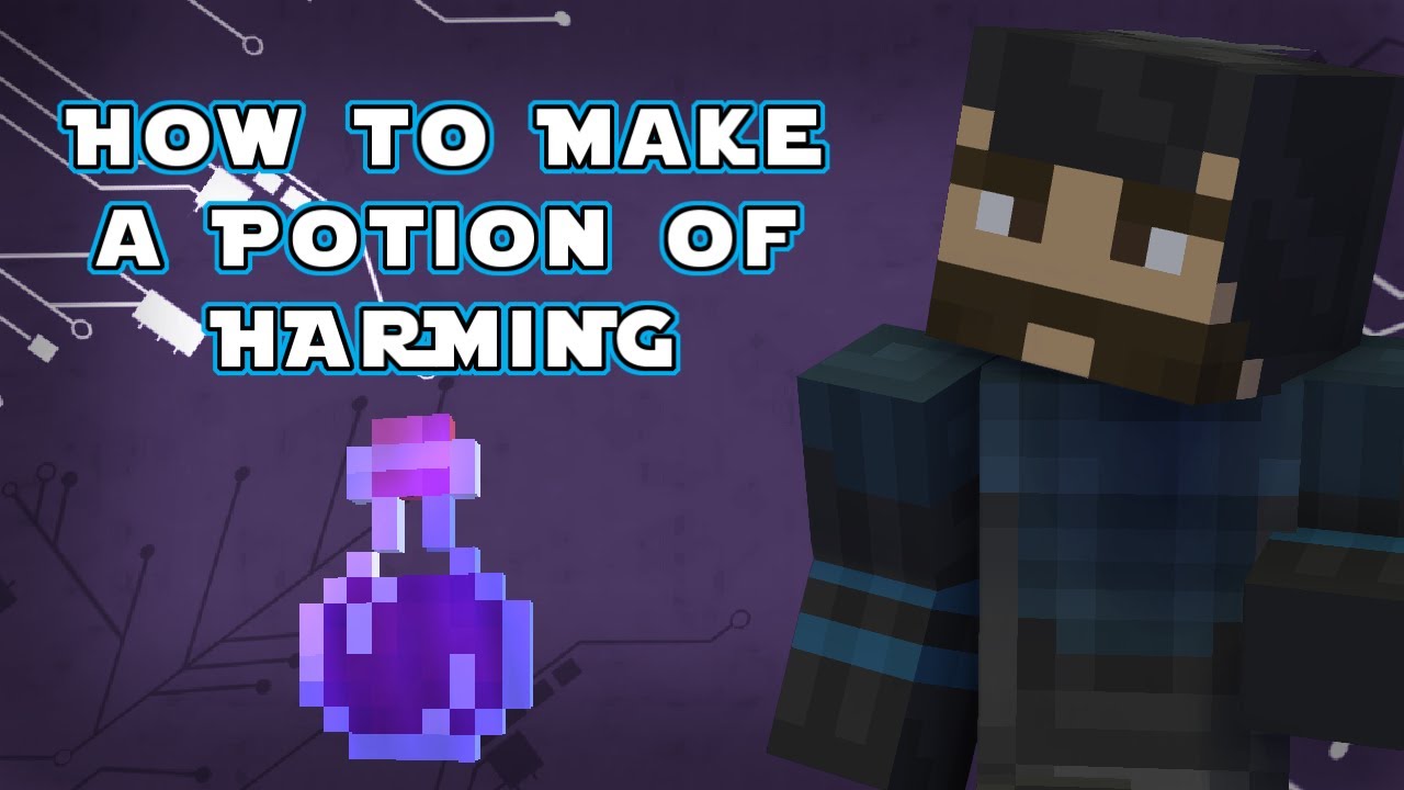 Minecraft How to Make a Potion of Harming 1.16.5 - YouTube