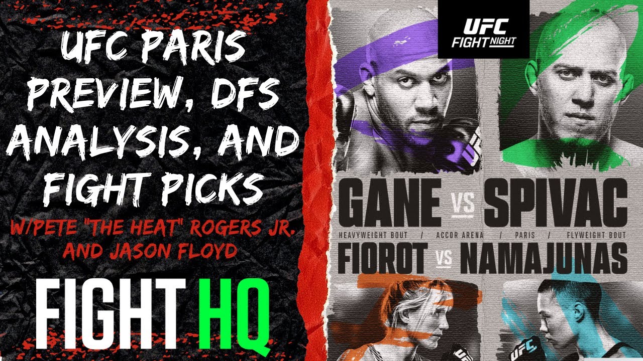 UFC Paris Preview, DFS Analysis, and Fight Picks - YouTube