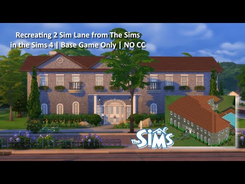 Recreating 2 Sim Lane from the Original Sims in The Sims 4 | Base Game ...