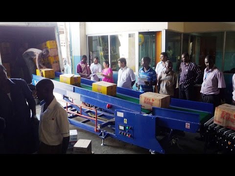Unloading Cartons from Vans,Vehicles,Trucks,Containers. - YouTube