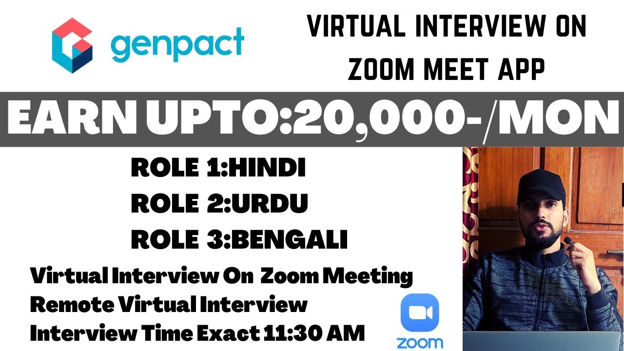 🔴3 Virtual Interview On Zoom | Genpact Mega Virtual Interview Tomorrow ...