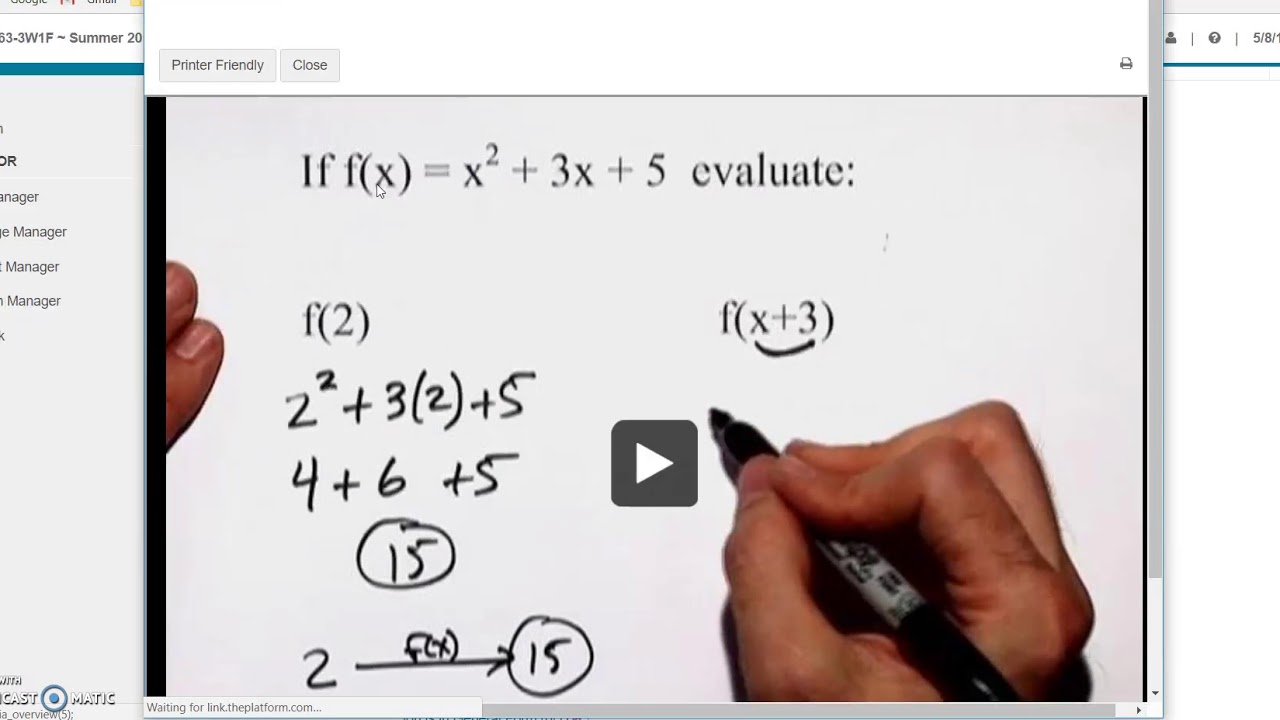 Pre Calc Intro 3 - YouTube