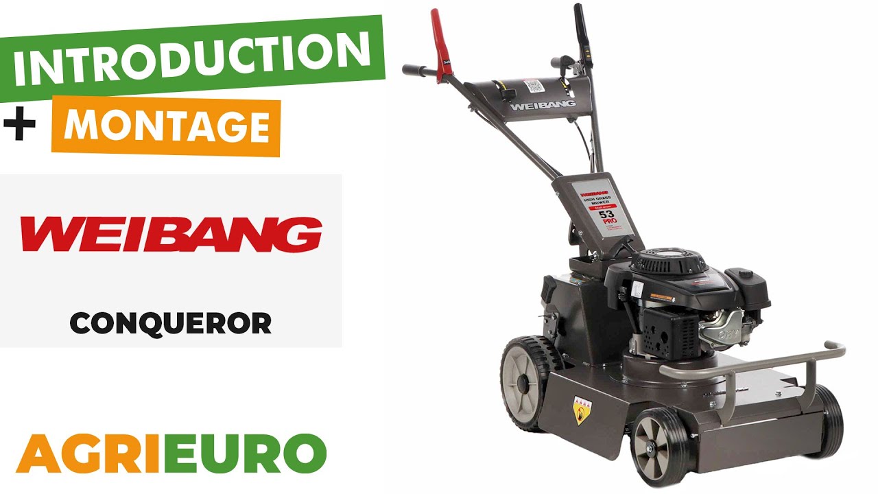 Presentation and assembly Weibang Conqueror - Blade Flail Mower - YouTube