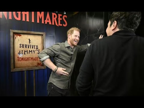 Prince Harry filmed screaming and swearing as he makes surprise TV ...
