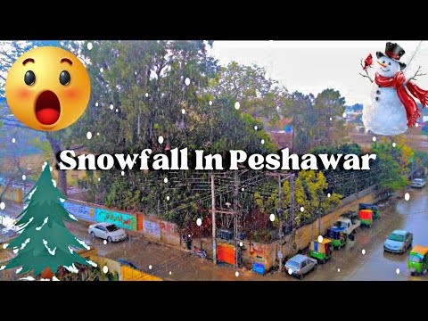 Today Snowfall In University Town Peshawar 😳 #snowfall #rain - YouTube