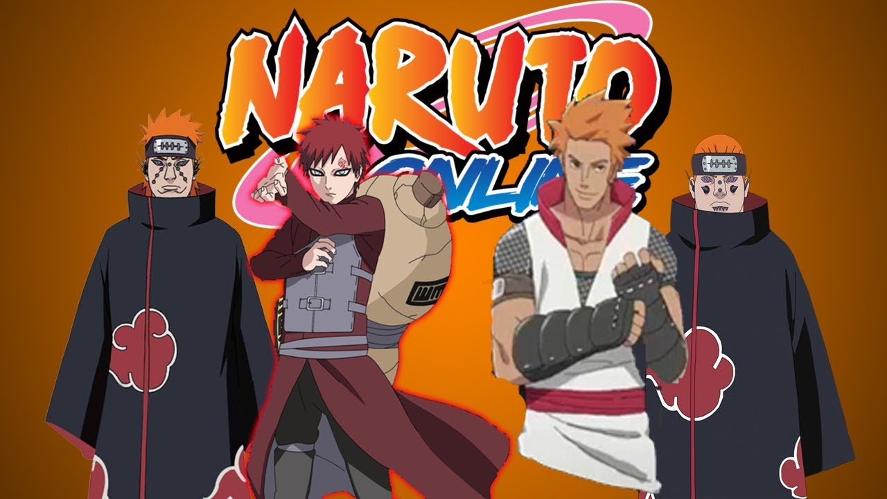 Naruto online - earth main team #1 - kage gara & pain gakido & pain ...