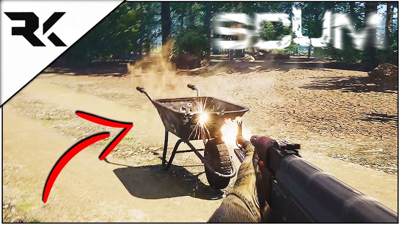 SCUM - The Drive-By Wheel barrow! - YouTube