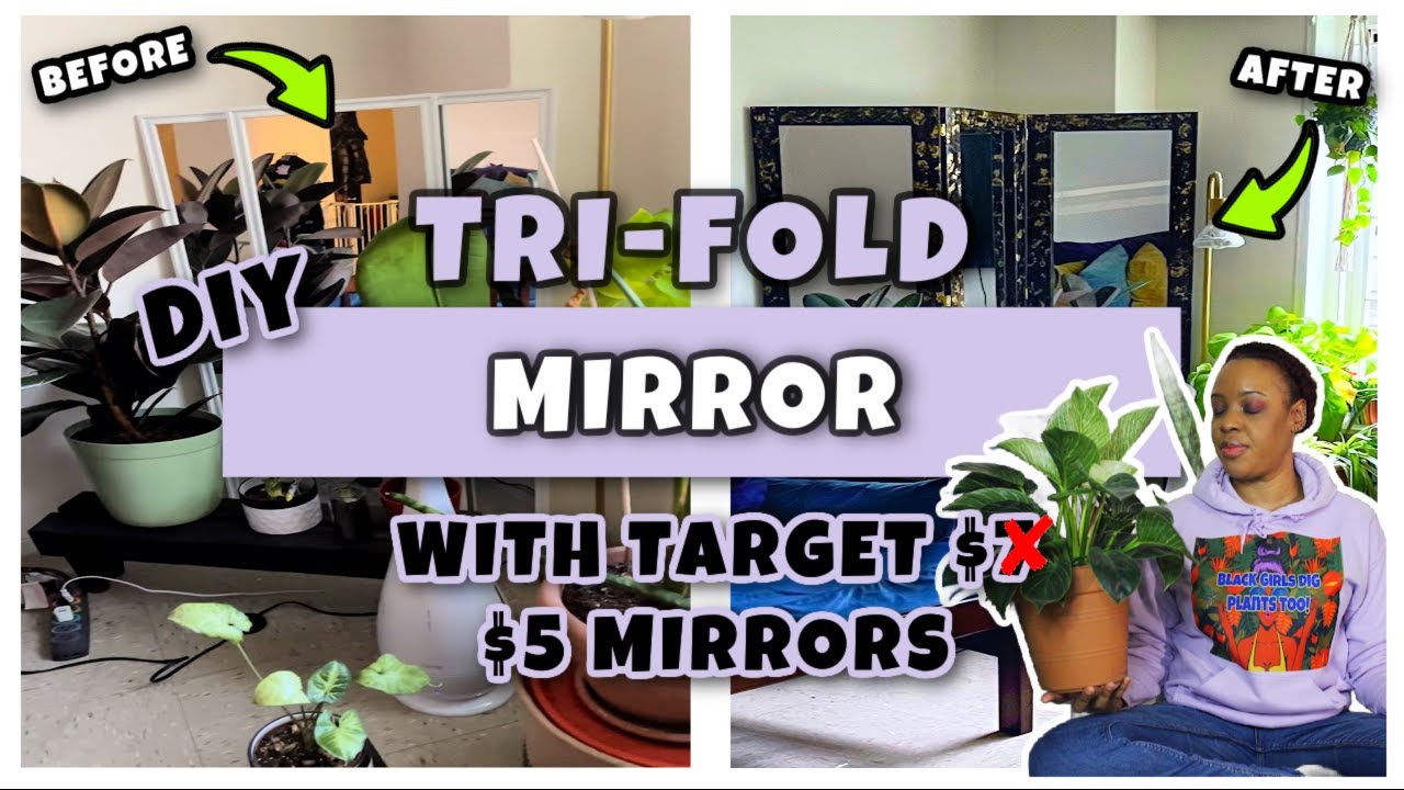 Tri-Fold Full Length Mirror Using Target Mirrors And They Were On Sale ...
