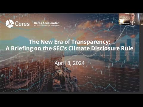 The New Era of Transparency: A Briefing on the SEC’s Climate Disclosure ...