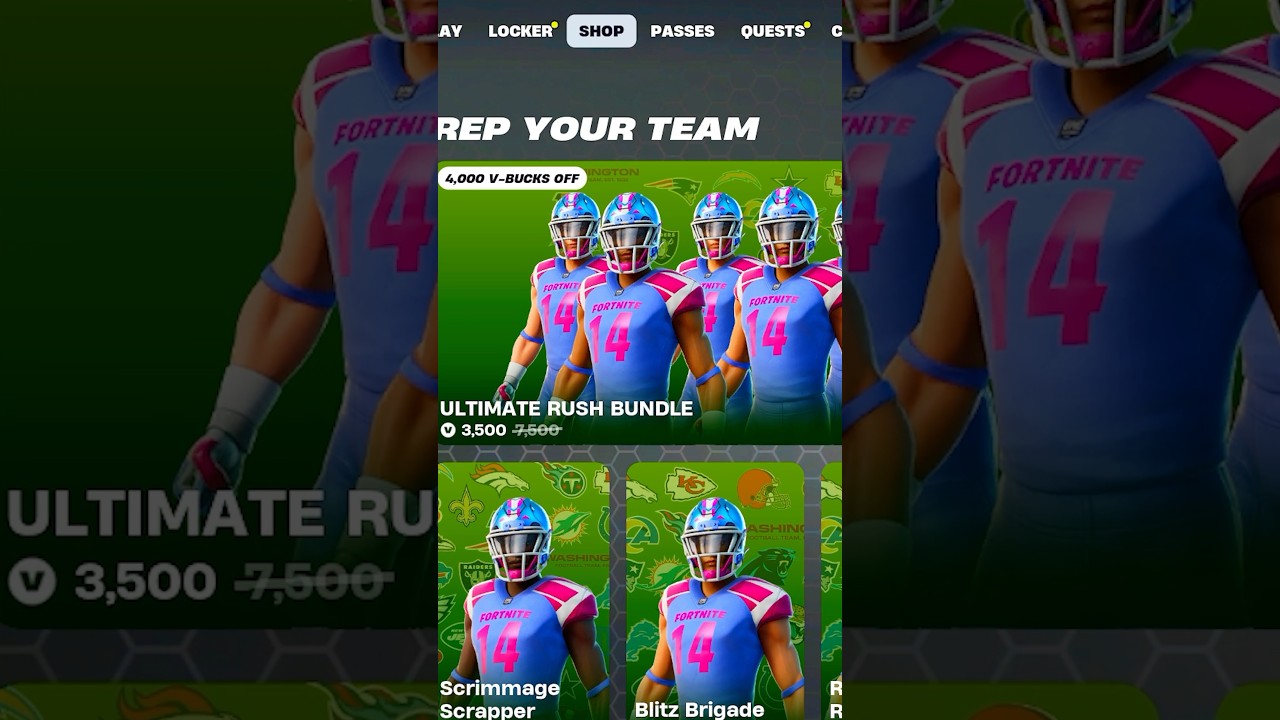 FOOTBALL SKINS IN FORTNITE #fortniteshorts - YouTube