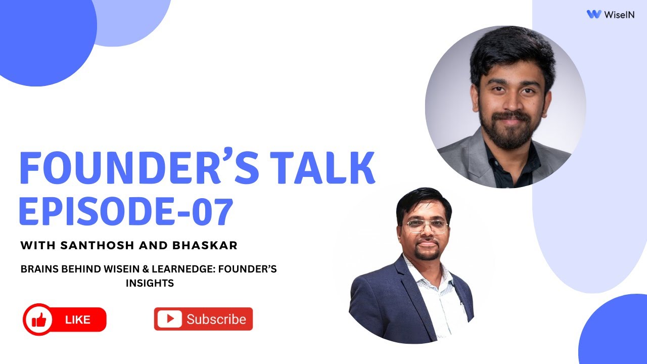 Founder's Talk: Ft. Mr. Bhasker, Founder of @learnedgesolutions - YouTube
