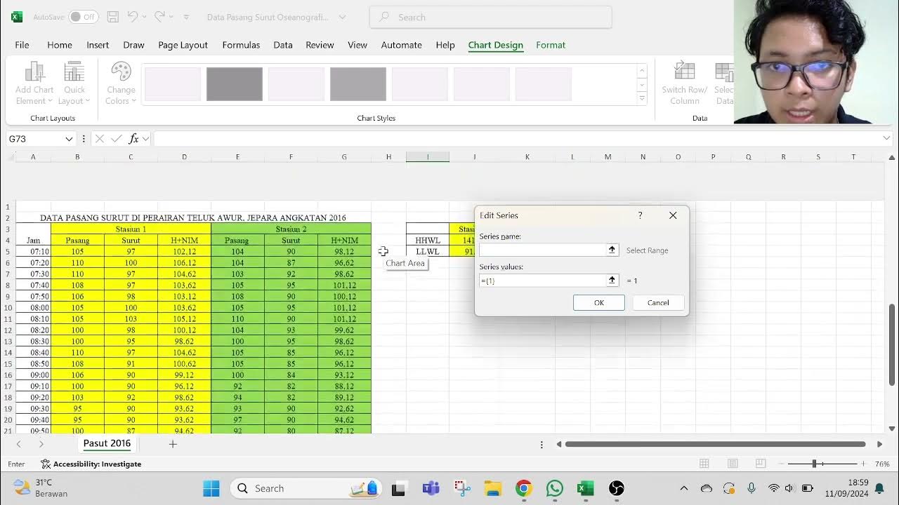 Tutorial Olah Data Pasang Surut Air Laut - Imanuel Rescue Diver - YouTube