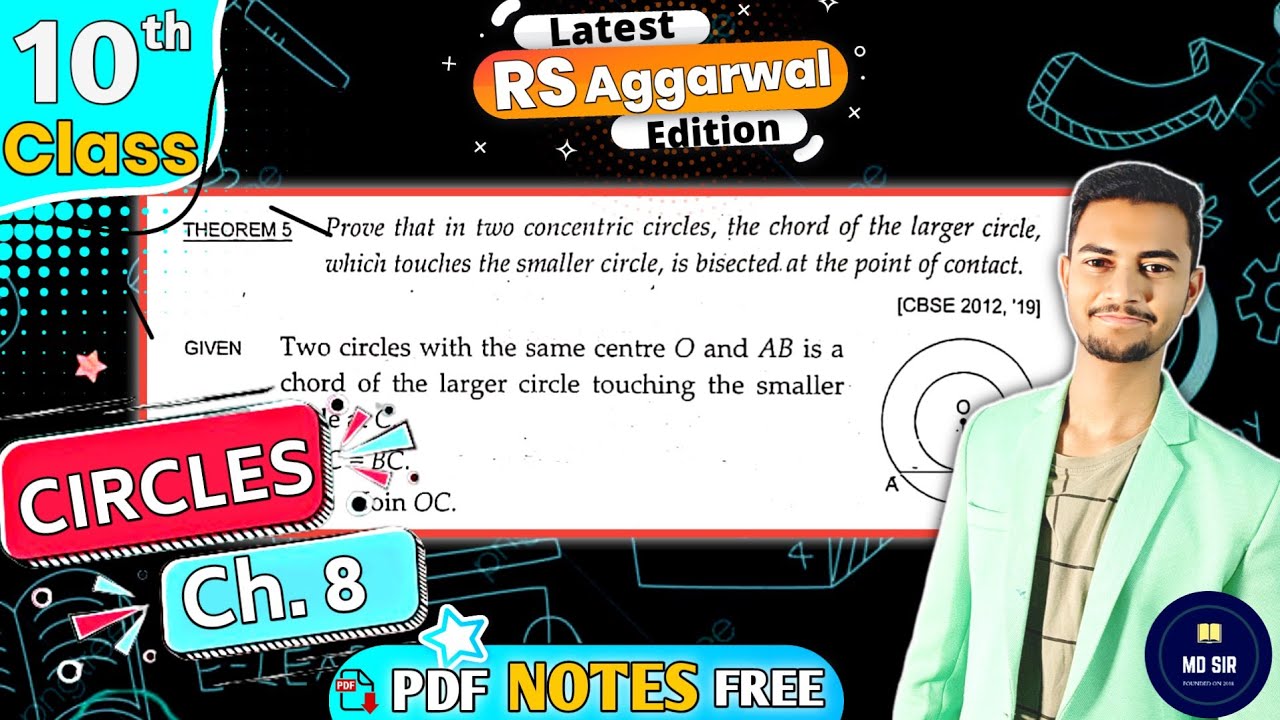 Circles Theorem | Circles Class 10 | Rs Aggarwal Class 10 | CBSE Class ...