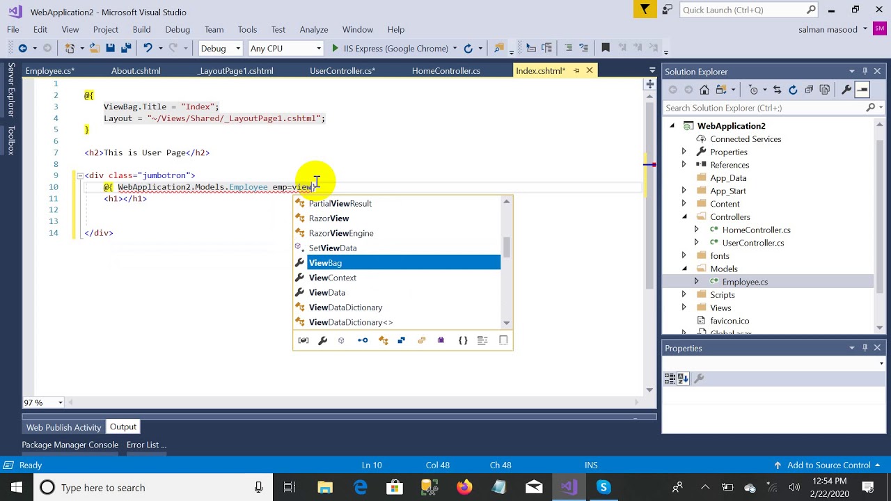 Mvc Complete Tutorials For Beginners In Hindi Models In Mvc Lecture 2 Youtube