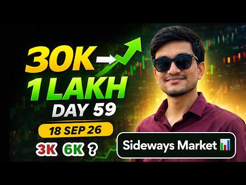 #day59 🔥30K to 1 Lakh Challenge🚀 | Option Trading Challenge Live | Nifty Live Trading सिर्फ 2 Lot से