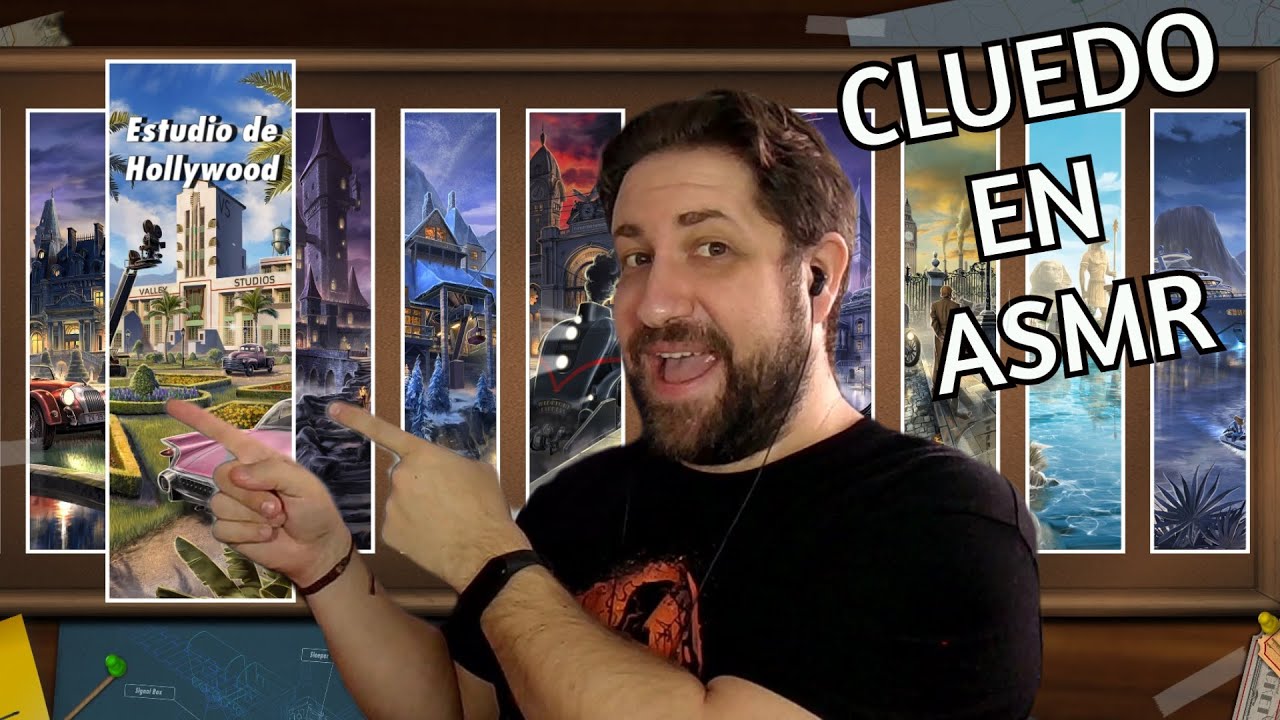 ASMR VISUAL - CLUEDO THE CLASSIC MYSTERY (TABLERO ESTUDIO DE HOLLYWOOD ...
