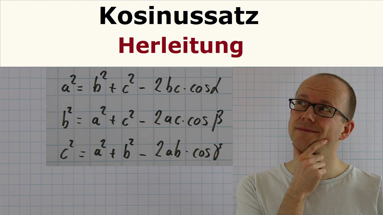 Kosinussatz Herleitung - YouTube