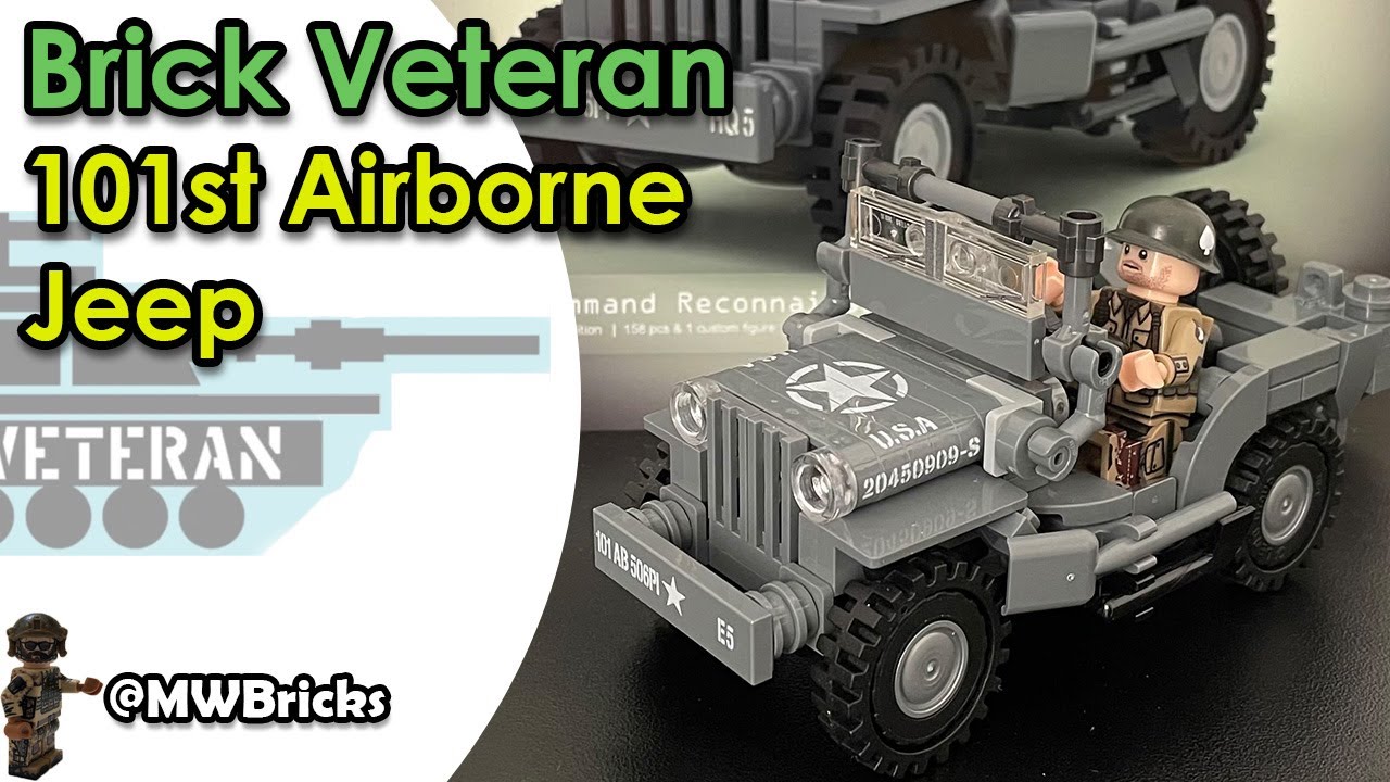 Brick Veteran 101st Airborne G503 Command Reconnaissance Truck - YouTube