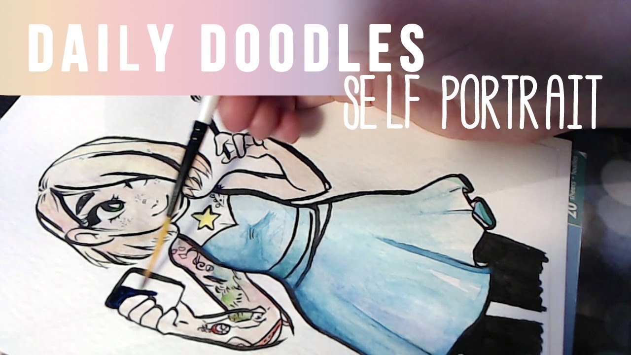 DAILY DOODLES Self Portrait - YouTube