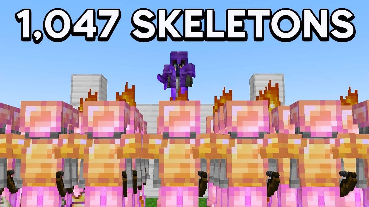 I Created an Army of OP Skeletons to Kill Players - YouTube