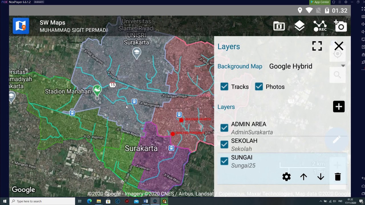 Praktik SW maps / SIG Android untuk siswa SMA Kelas X pada sesi 1 dan 2 ...