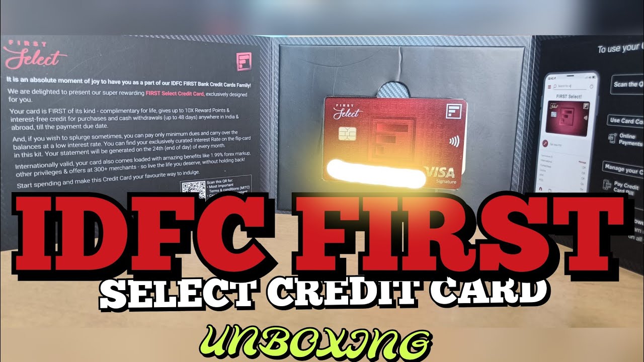 Best Premium IDFC FIRST BANK Select Credit Card | IDFC FIRST Select ...