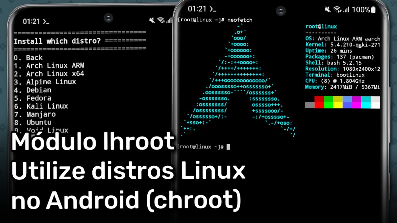 lhroot - Utilize distros Linux no seu Android (módulo, requer root ...