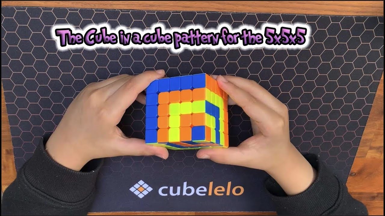 Cube in a Cube pattern on the 5x5x5 | Rubik's cube designs #rubikscube ...