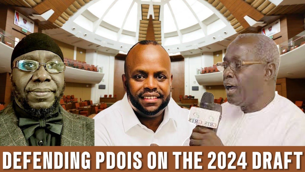 Bakary Bah advocates for the PDOIS stance on the 2024 draft. - YouTube