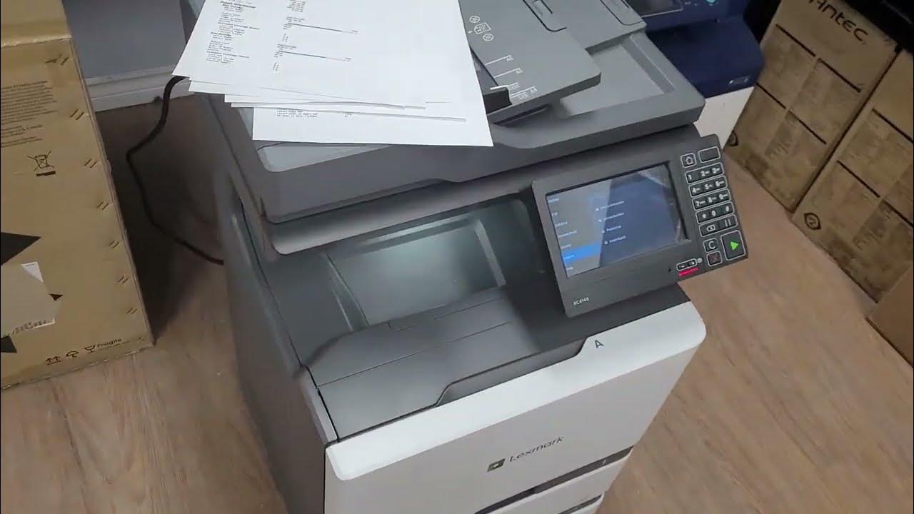 Lexmark XC4140 Demo / Demonstration - YouTube