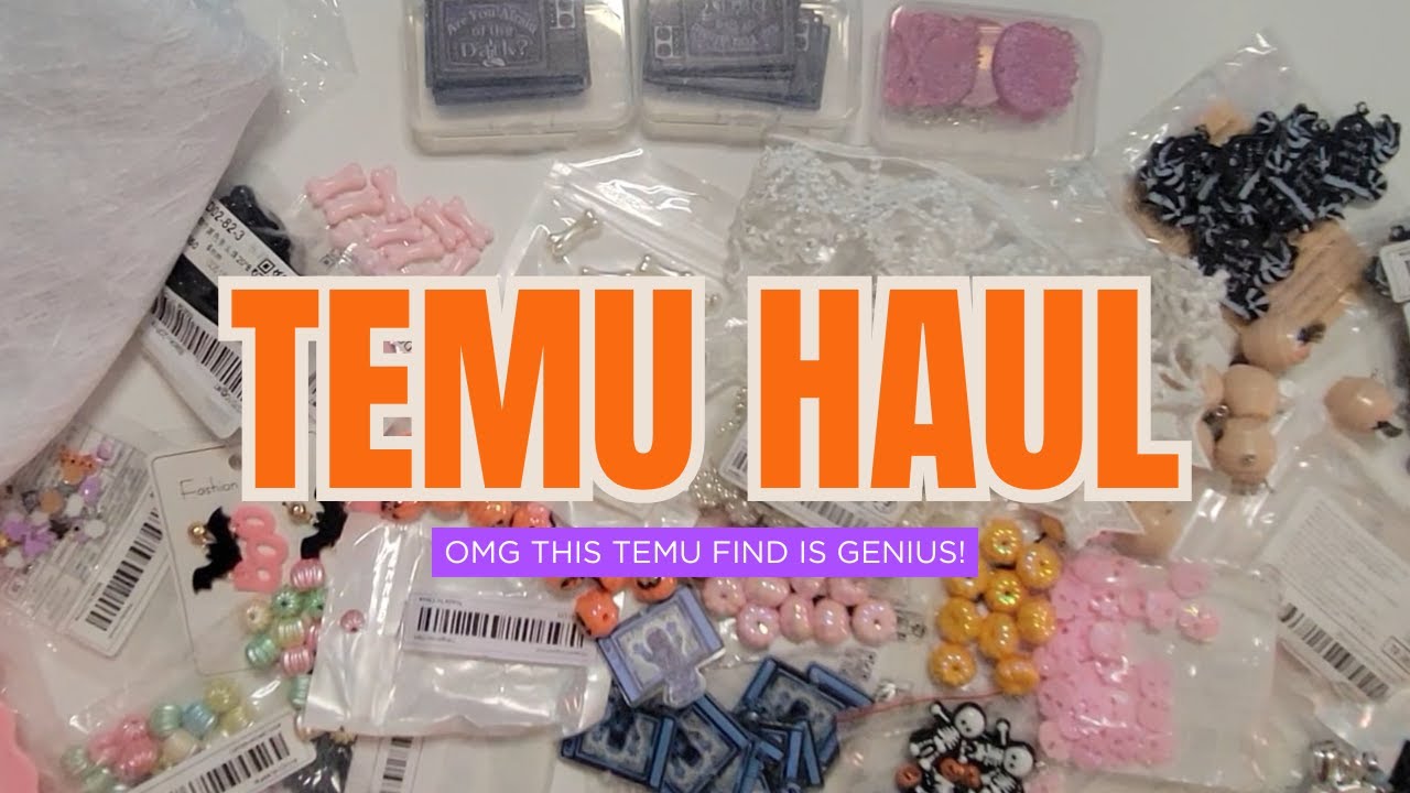 OMG This TEMU Find is GENIUS! | Huge Craft Haul (Charms, Trims, Beads ...