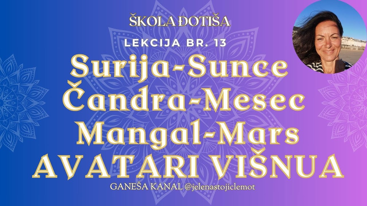 SURIJA-SUNCE, ČANDRA-MESEC, MANGAL-MARS #đotiš #sunce #surija #mesec # ...
