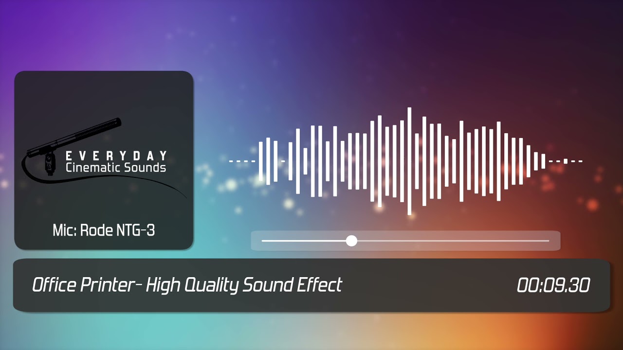 Office Printer | HQ Sound Effect - YouTube
