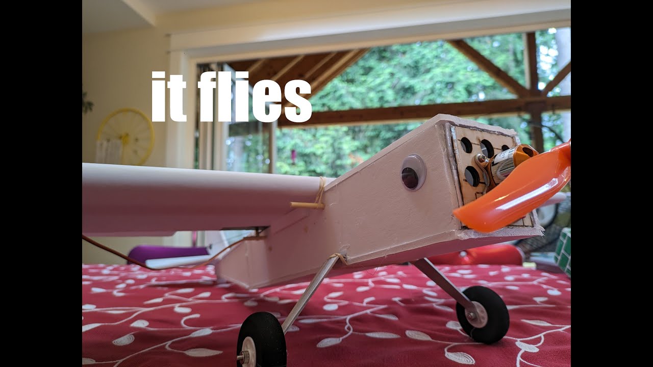 My First Homemade RC Plane - YouTube