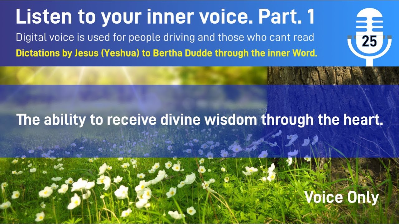 Listen to your inner voice Part 1 No 25 - YouTube
