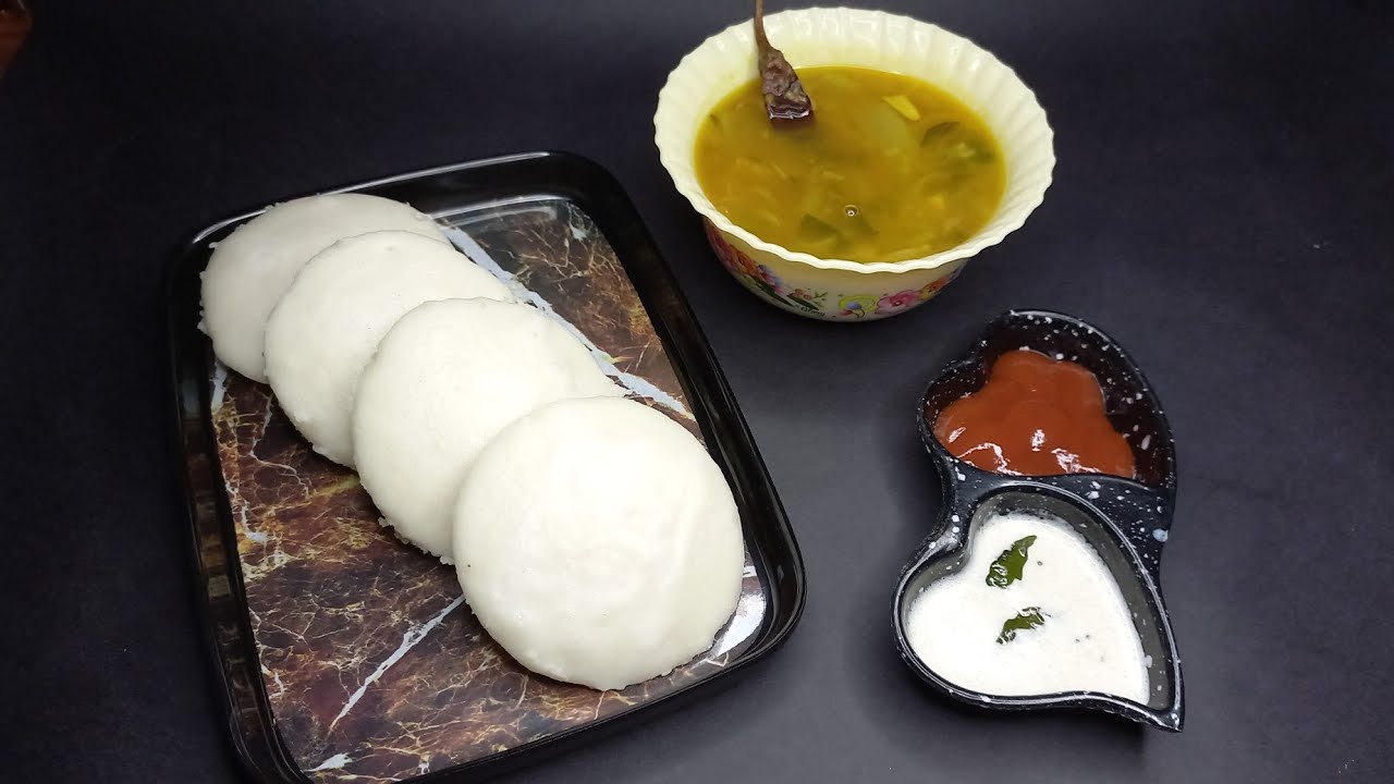 Idle recipe | south Indian thali | Idle batter recipe | sambhar recipe ...