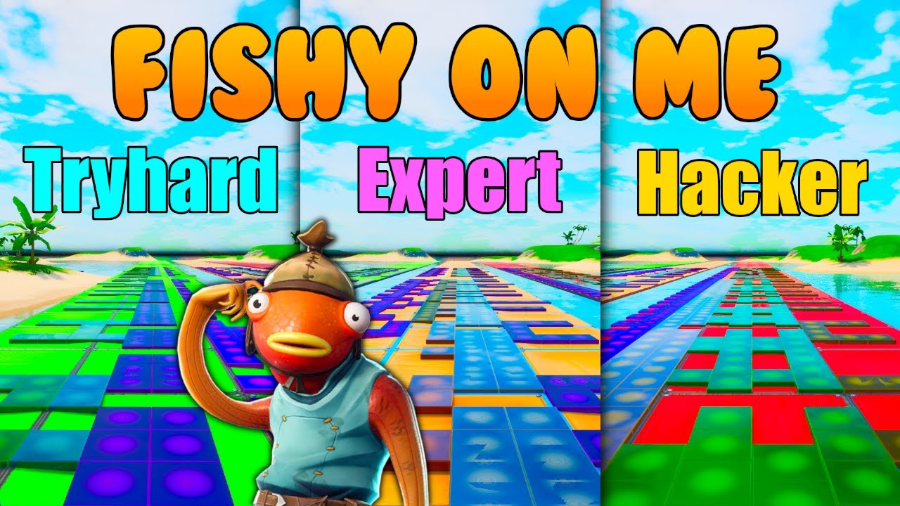 Tiko - Fishy On ME Tryhard vs Expert vs Hacker (Fortnite Music Blocks ...
