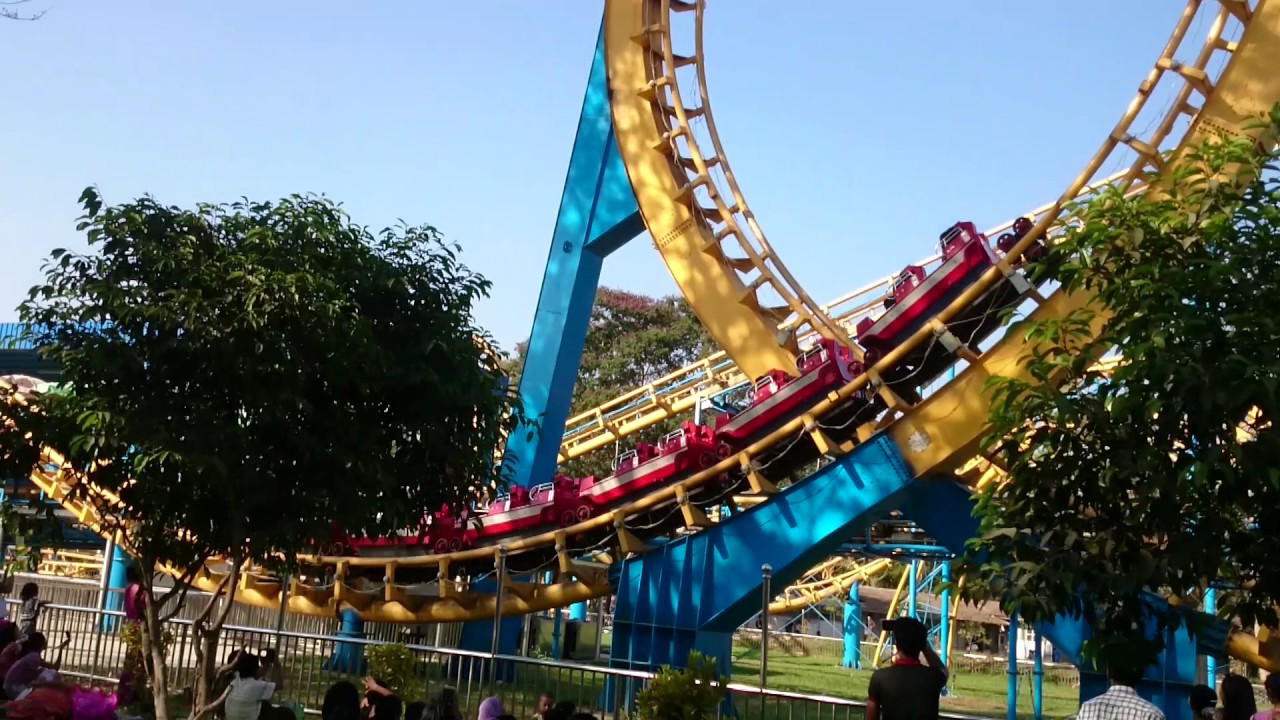 Crazy Roller Coaster Yangon People's Park - YouTube