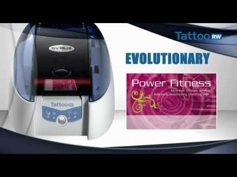 Tattoo Rewrite Evolis Rewritable Plastic Card Printer - YouTube