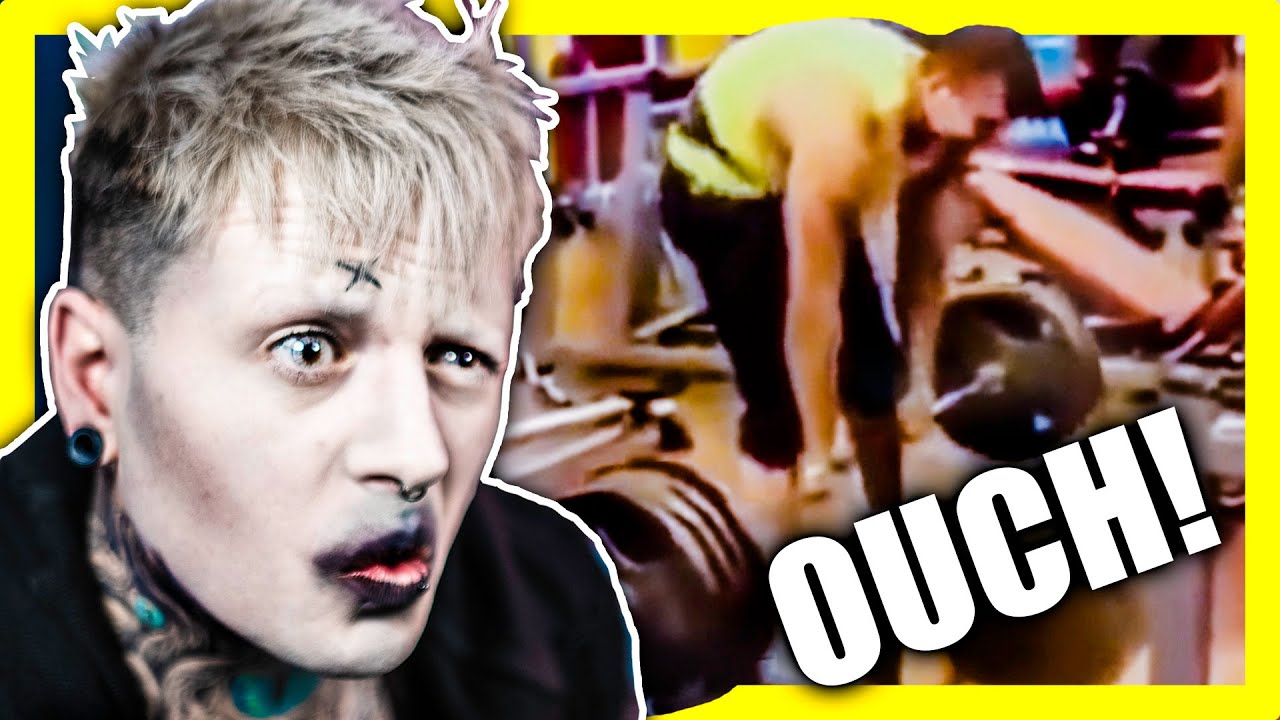 GOTH GYM BRO REACTS TO GYM FAILS - YouTube