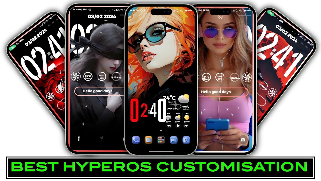 Best Xiaomi HyperOS Customization For Miui 14/13 🔥Widget,Edge Animation ...