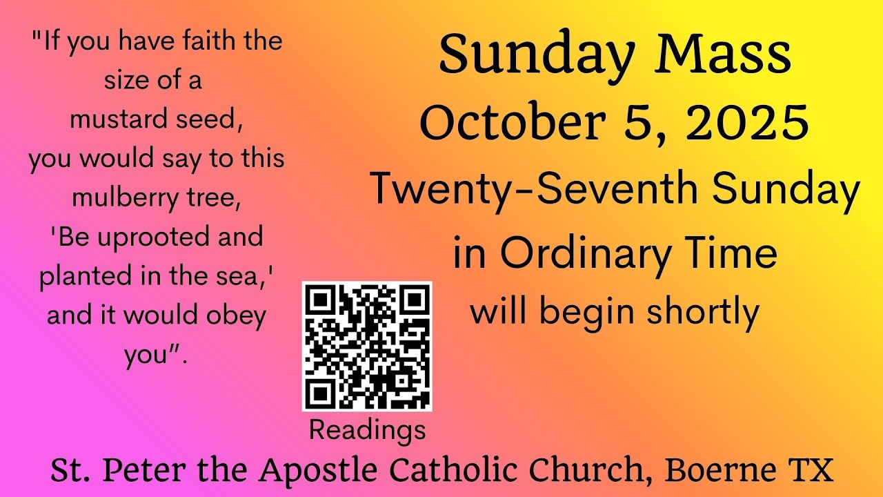 Sunday Mass October 5, 2025 - YouTube