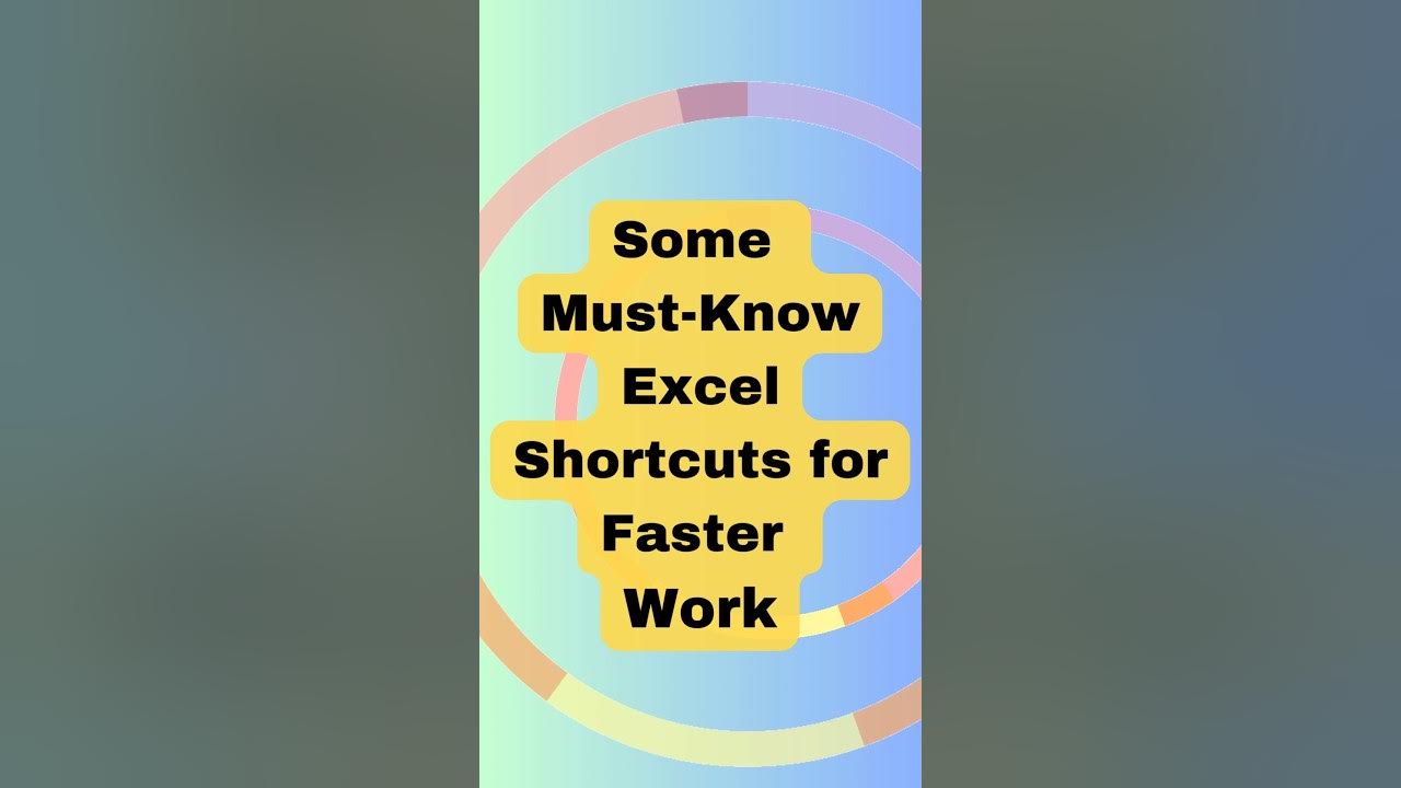 Some Excel Shortcut keys for Faster Work.#explore #excel #explorepage #excelfunctions #exceltips ...