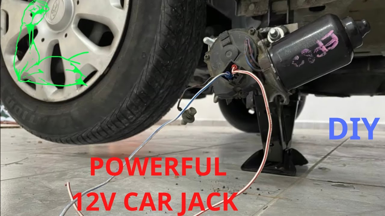 HOMEMADE CAR JACK LIFT //ΗΛΕΚΤΡΙΚΟΣ ΓΡΥΛΟΣ ΑΥΤΟΚΙΝΗΤΟΥ//ΦΤΙΑΞΕ ΤΟ ΜΟΝΟΣ ...
