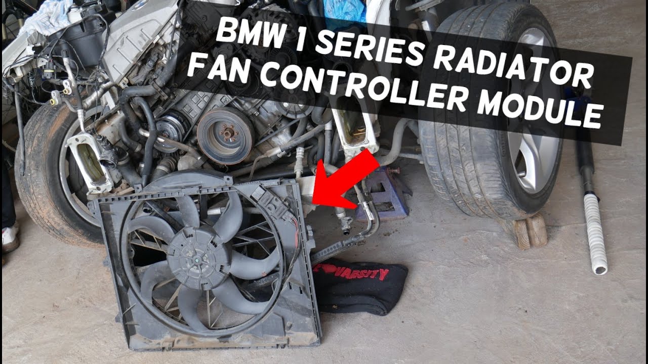 BMW E81 E82 E87 E88 RADIATOR FAN CONTROLLER MODULE LOCATION REPLACEMENT ...