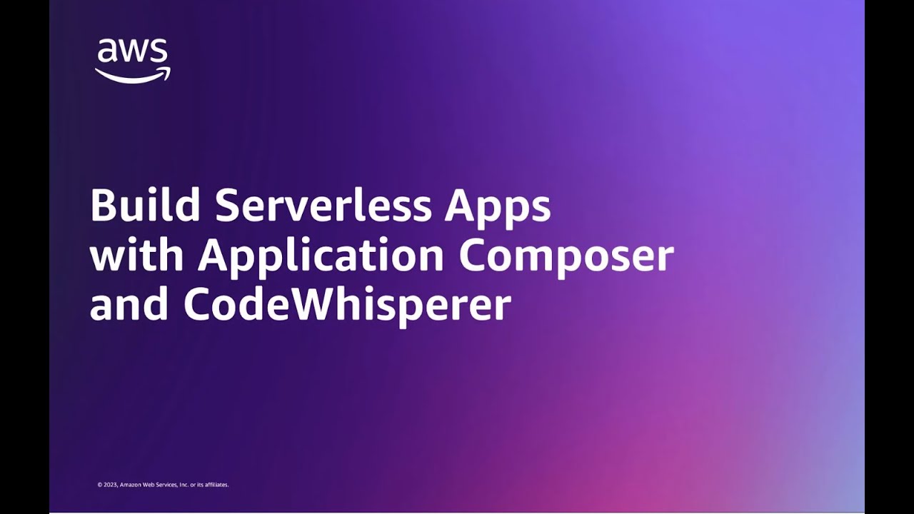 Build Serverless Apps With Application Composer And Codewhisperer 4942