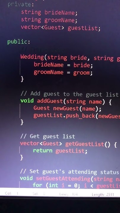 wedding planner c++ #coders #codinglife #codingninja #codelife #codemasters #coding #code #cpp ...