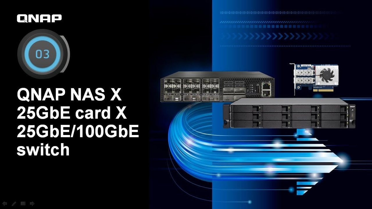 QNAP NAS X 25GbE card X 25GbE/100GbE switch｜QXG-25G2SF-CX4 25GbE ...