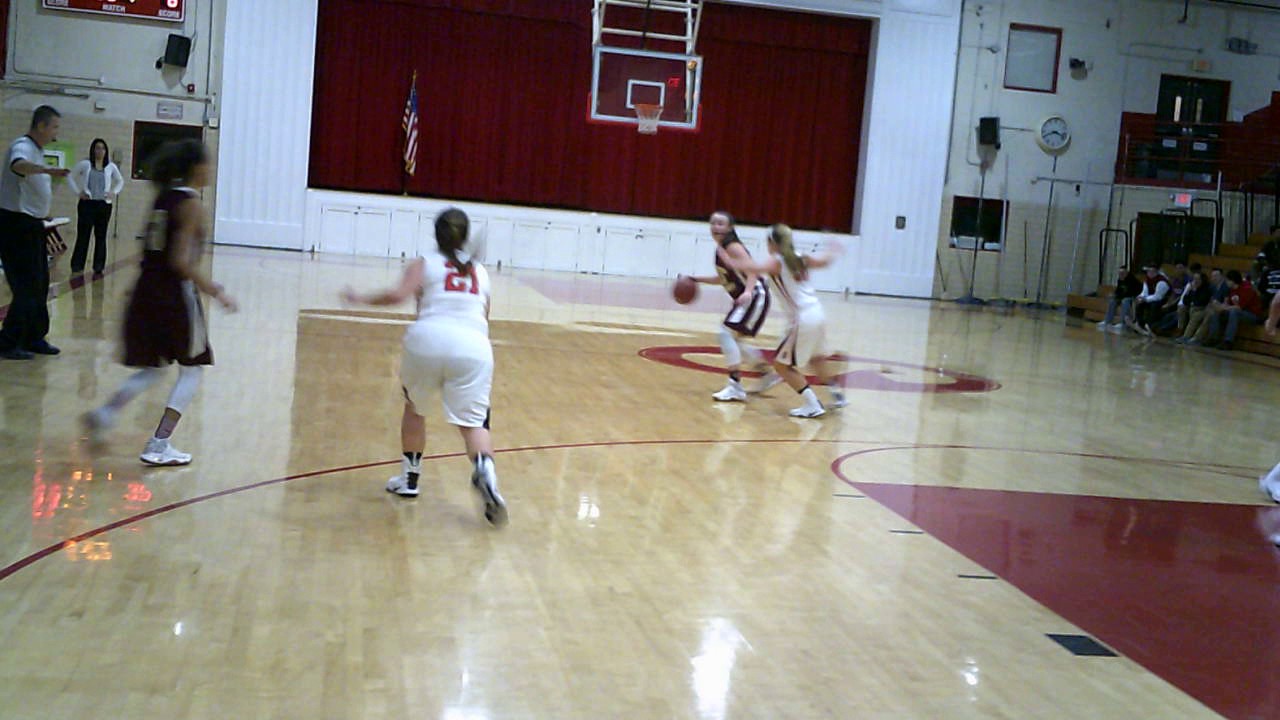 Thornton Academy girl's basketball clashes with Sanford - YouTube