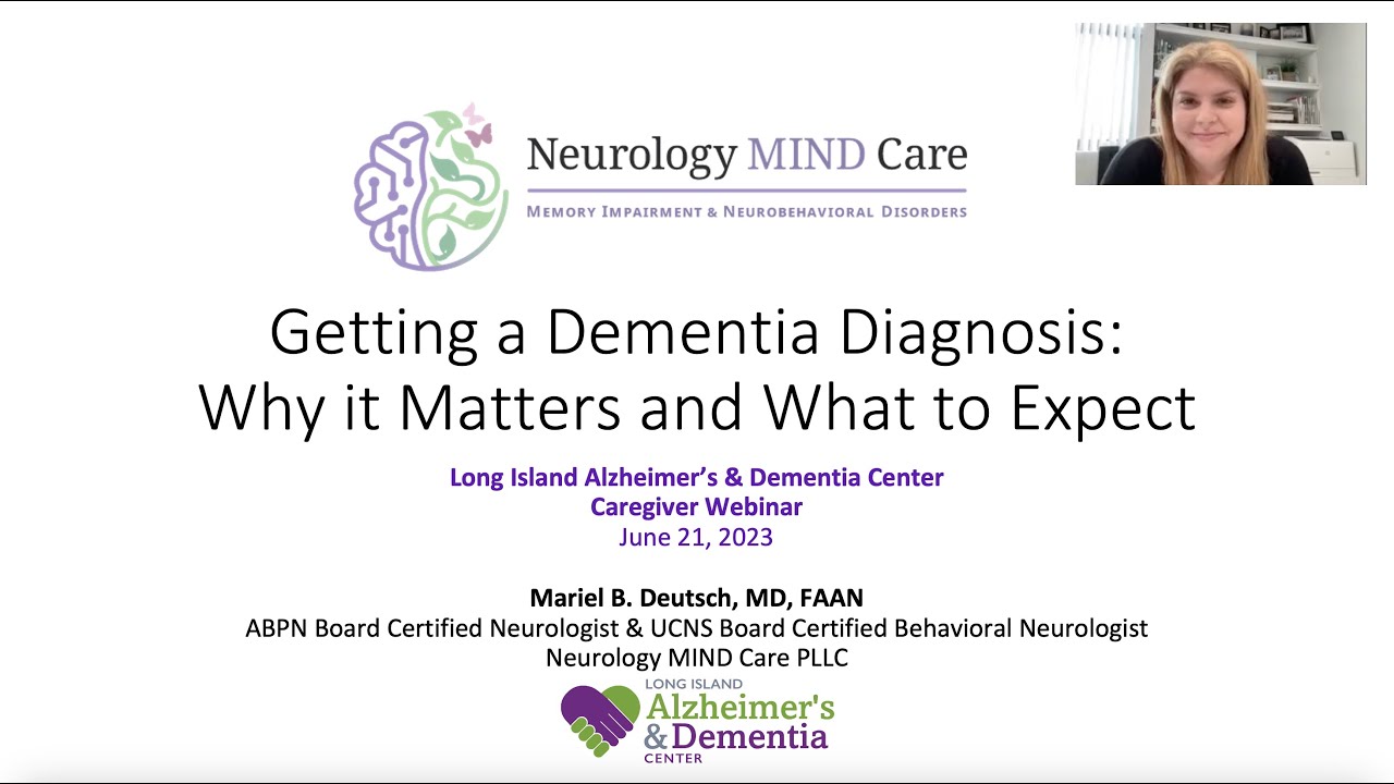 Getting a Dementia Diagnosis: Why it Matters and What to Expect - YouTube